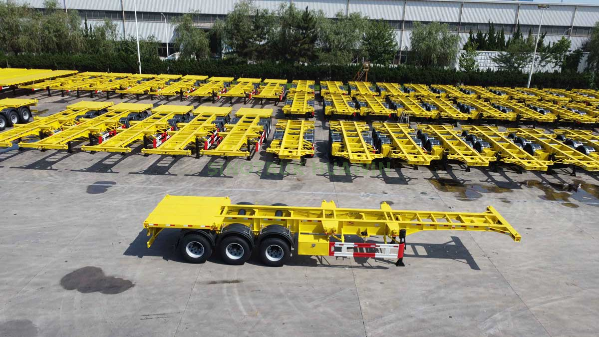 SINOTRUK 20FT 3-axle Skeletal Semi-trailer